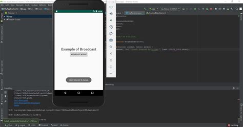 write a program to demonstrate the example of broadcast receiver