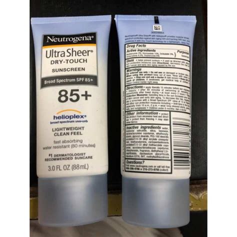 Neutrogena 85 Sunscreen 88ml Shopee Malaysia