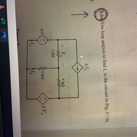 solved 3 94 use loop analysis to find i in the circuit in