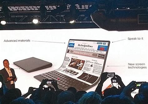 Lenovos Latest Laptop Concept Has A Flexible Screen You Can Roll Up