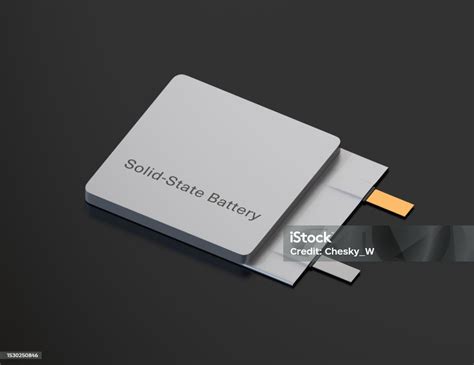 검은색 배경에 Qr 코드가 있는 단일 솔리드 스테이트 배터리 셀 장치 배터리 전원에 대한 스톡 사진 및 기타 이미지 배터리