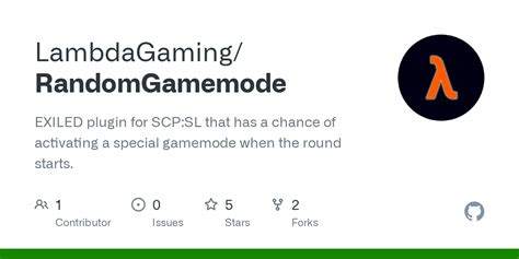 Github Lambdagaming Randomgamemode Exiled Plugin For Scp Sl That Has A Chance Of Activating A