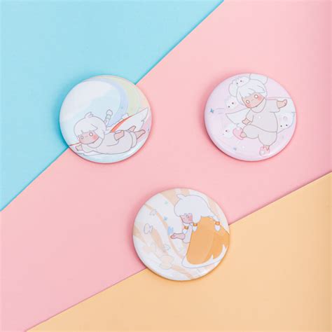 Sky Button Pin Thatskyshop