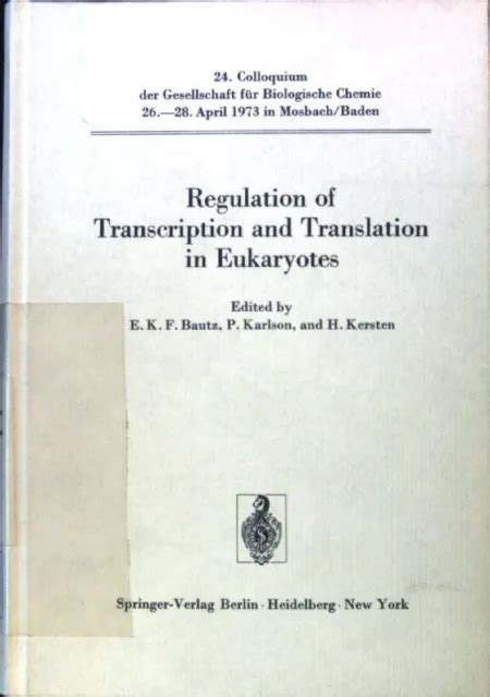 Regulation Of Transcription And Translation In Eukaryotes 24