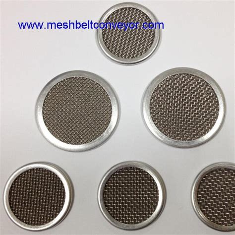 Oil Filter Mesh Discstainless Steel Rimmed Filter Mesh Disc