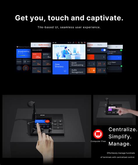 China IP Paging Microphone Console Manufacturer SPON
