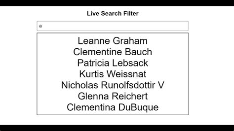 Live Search Filter In React Js Tamil Youtube