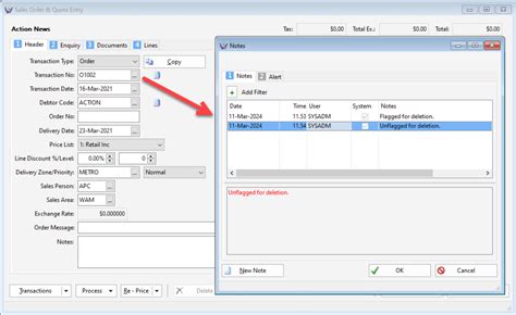 what is new in sales order entry triumph business systems