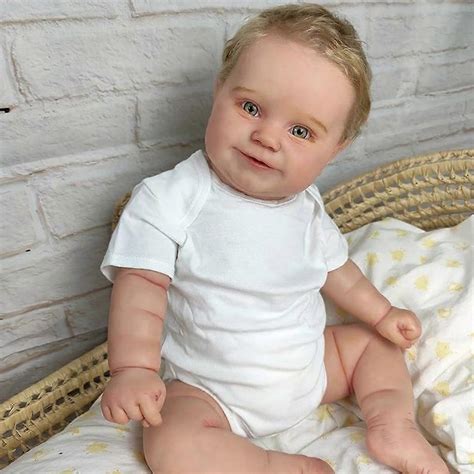 50 60cm Lifelike Reborn Toy Interactive For Doll For W Blonde Hair