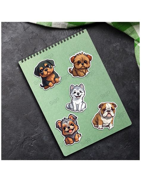 Pack De Calcomanías Perritos 20 Unidades