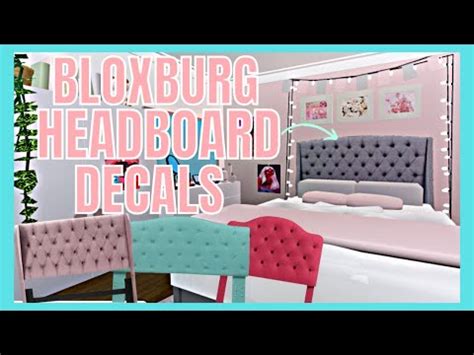 BLOXBURG DECALS Headboards Nataya Mi Shel YouTube