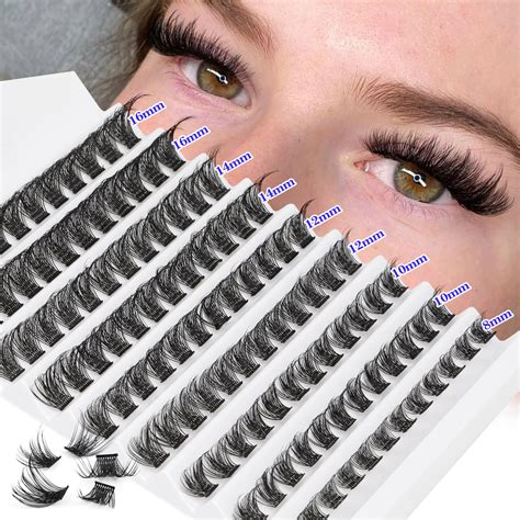 Colored Lash Clusters 16mm Eyelash Extension Colored Cluster Lashes 8