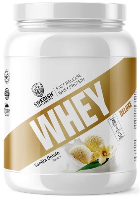 Köp Swedish Supplements Whey Protein Deluxe Vanilla Gelato 1 Kg På