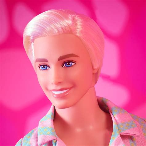Ken Doll Wearing Pastel Striped Beach Matching Set Barbie The Movie Mattel Creations