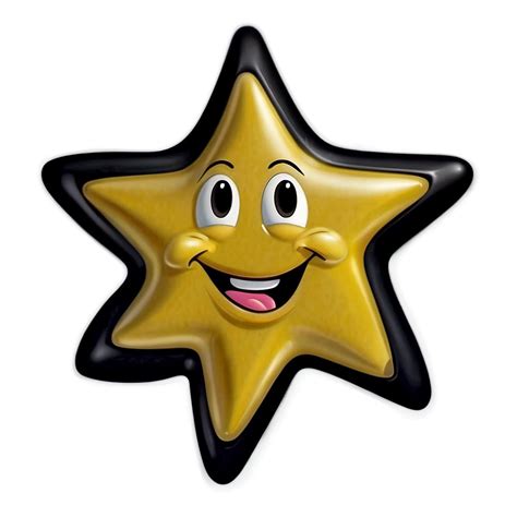 Download Happy Cartoon Star Png 06132024