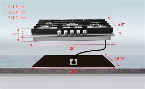 Eascookchef 30 Inch Gas Cooktop Gas Stove Top With 5 High