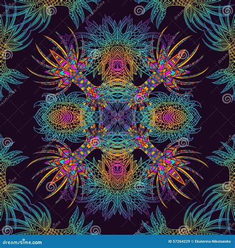 Vector Set With Aztec Deities Lords Of The Night