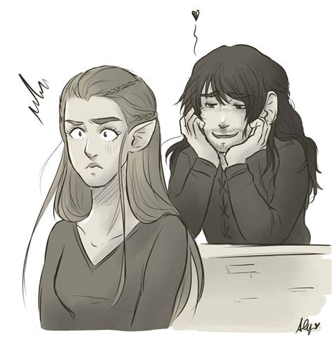 Deviantart More Like Tauriel And Kili By Trasigpenna The Hobbit