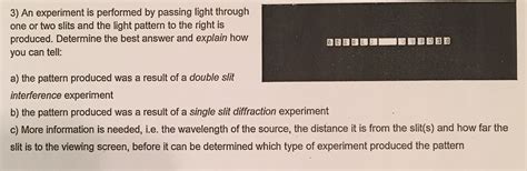 Solved An Experiment Is Performed By Passing Light Through