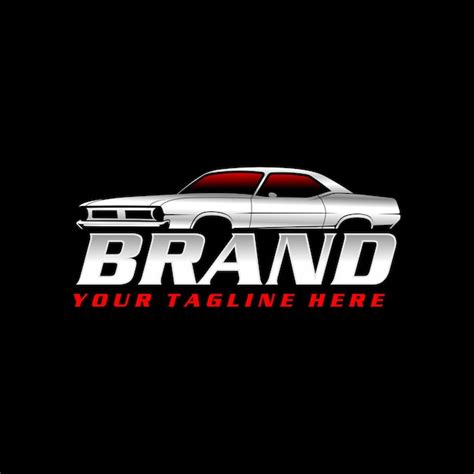 자동차 로고 템플릿 디자인 프리미엄 벡터