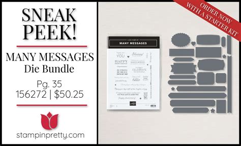 SNEAK PEEK Many Messages Bundle FREE Sale A Bration Product