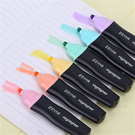 Zeyar Aesthetic Highlighter Pen Chisel Tip Marker Pen Ap Certified