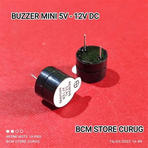 Buzzer Mini 5v 12v Dc Lazada Indonesia