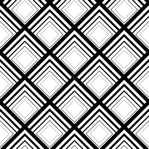 Seamless Geometric Vector Background Simple Black And White Stripes