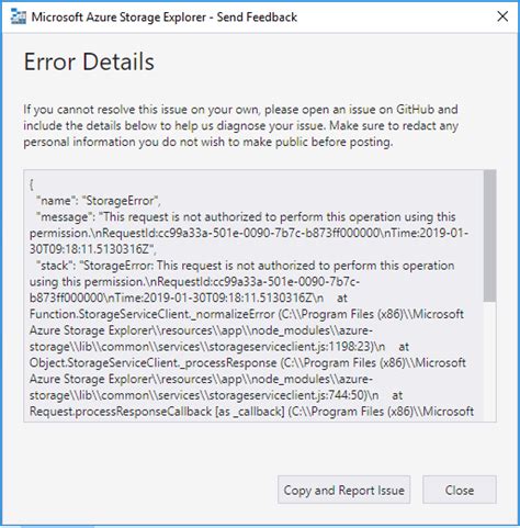 Error To Remove Files With Azure Storage Explorer Issue 1104 Microsoft AzureStorageExplorer