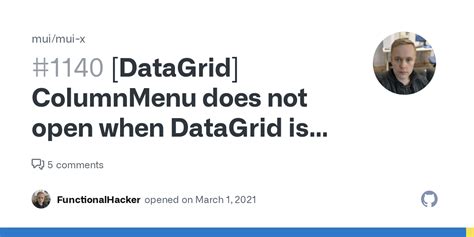 Datagrid Columnmenu Does Not Open When Datagrid Is Rendered Inside