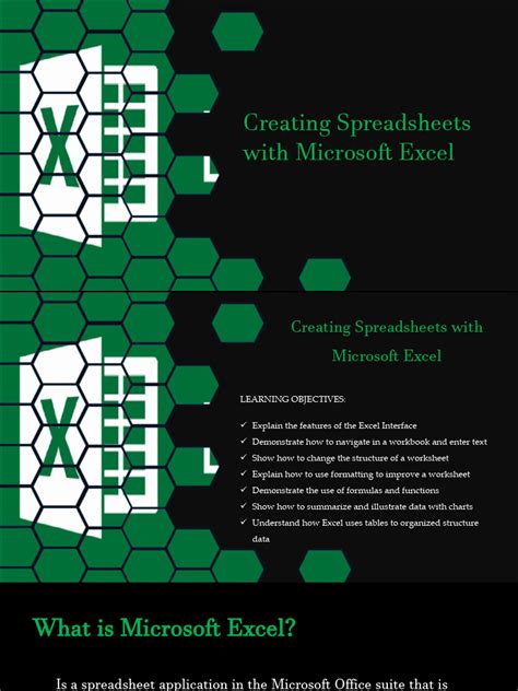 Creating Spreadsheets With Microsoft Excel Pdf Microsoft Excel