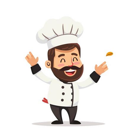Cook Chef Hat Uniform Food Cooking Kitchen Icon Vector Restaurant