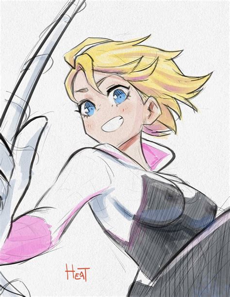Spider Gwen By Artofheat On Deviantart