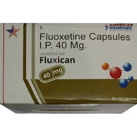 Fluxican 40mg Fluoxetine Capsule Ip 20 X 10 Capsules At ₹ 1200box In