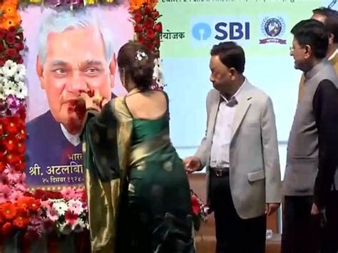 I Am Happy I Was Given Atal Samman Bjp Mp Hema Malini Pays Tribute