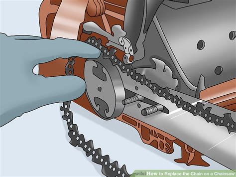 How To Replace The Chain On A Chainsaw Steps With Pictures