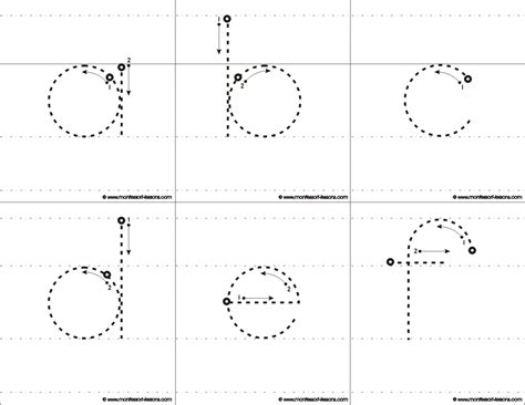 Printable Trace Alphabet Letters With Arrows
