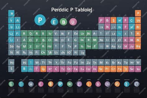 Interactive Periodic Table On A Touchscreen Display Vector Illustration In Flat Style Premium
