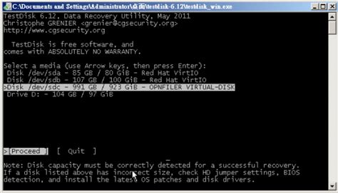 Use Testdisk Repairs Partitions Boot Sector Jerry Yangs Log
