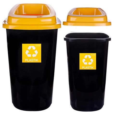 Kosz do segregacji plastiku SORT BIN 45L ŻÓŁTY SwiatWorkow pl