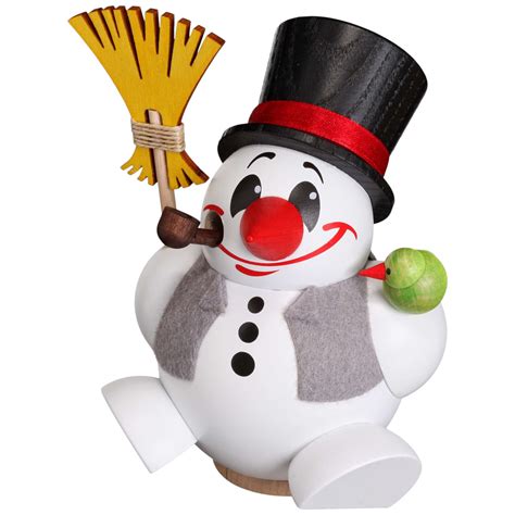 Ball Smoking Figure Cool Man With Vest White Erzgebirgskunst Shop