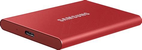 MU-PC500R: Samsung portable SSD T7 red 500 GB at reichelt elektronik