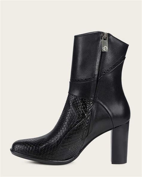 Ankle Black Python Bootie Cuadra Ankle Black Python Bootie Cuadra