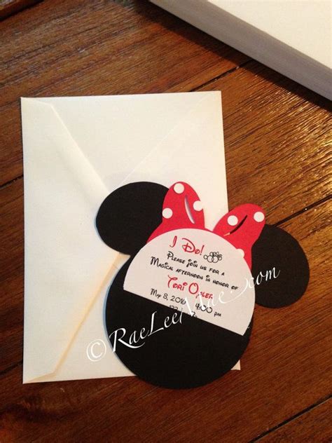 20 Mickey And Minnie Mouse Custom Bridal Shower Or Wedding Etsy