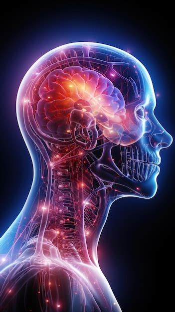 Premium Ai Image Neuro Signal In The Brain