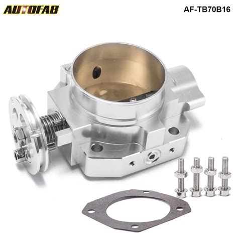Cuerpo De Acelerador De 70MM Accesorio De Aluminio Mejorado Plateado
