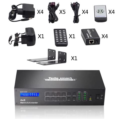 Smart 4x8 Edid Hdmi Matrix W Ir Extender 1080p 60hz Via Rs 232 Buy Hdmi Matrix Hdmi Matrix
