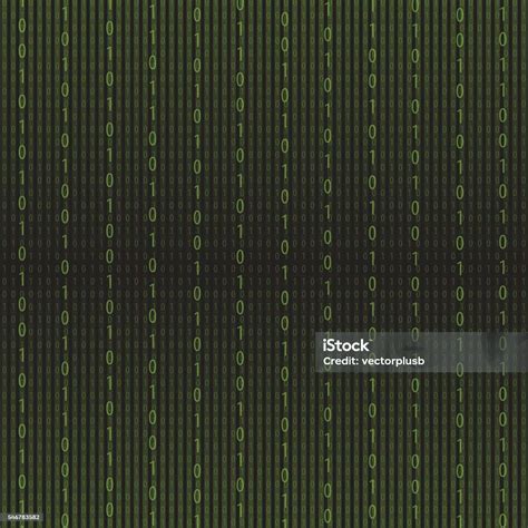 Vetores De Fundo De Matriz Verde Abstrata Código De Computador Binário Codificação E Mais