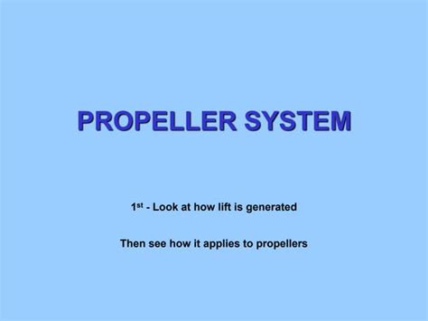 A Presentation About Aircraft Propellerppt
