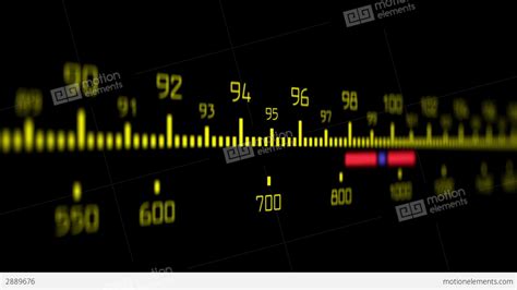 Radial Dial Retro Style Radio Stock Animation 2889676